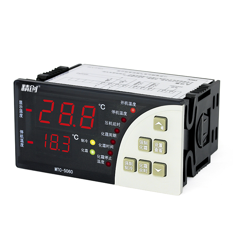 精创温控器MTC-5060冷库温度控制制冷化霜大面板双传感器温控开关_通用型温控器_温控器_冷库制冷控制系统线上线下相融合的制冷新零售平台_精创新零售商城